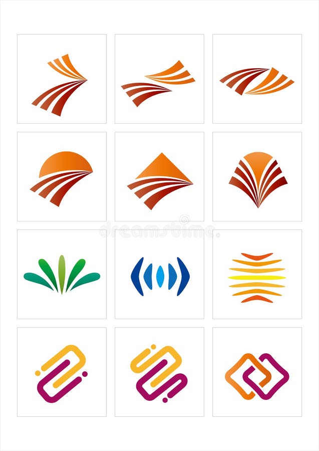 Company Logo Design Examples Stock Vector - Illustration of logo, curve ...