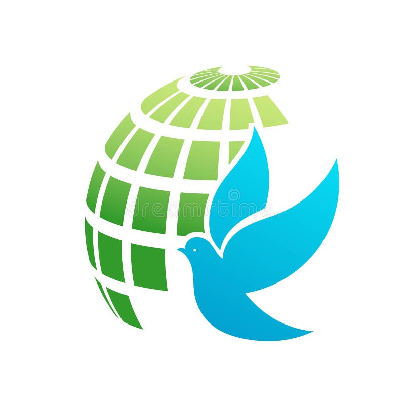 Dove Icon with Hand Symbol. Stock Vector - Illustration of fracture ...