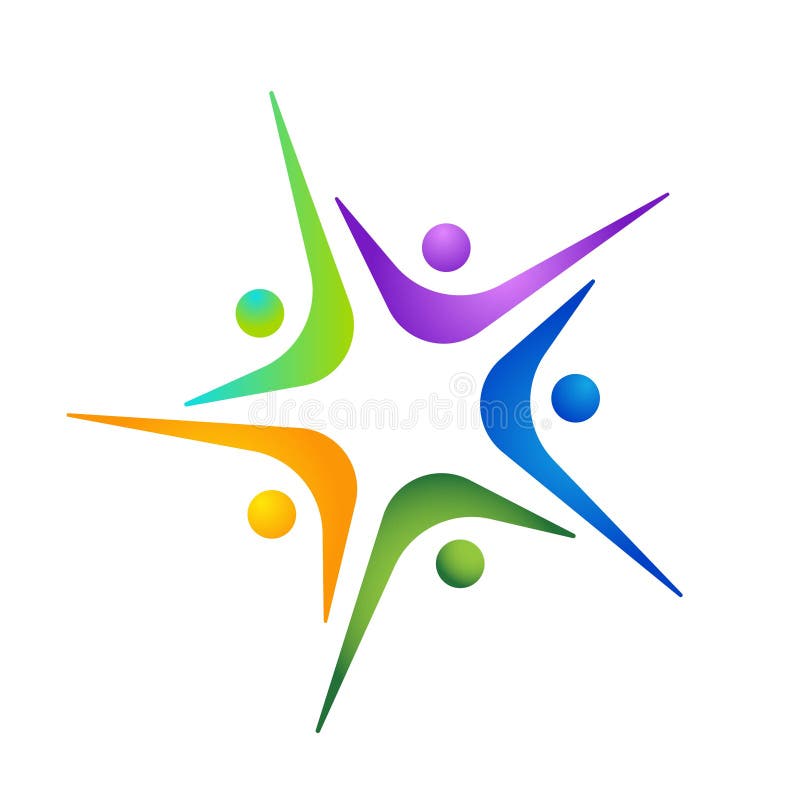 Colourful Community Recycle Circle. Stock Vector - Illustration of ...