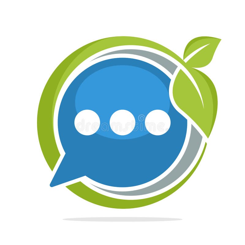 Logo Icon with Fresh Chat Concept Stock Vector - Illustration of color ...