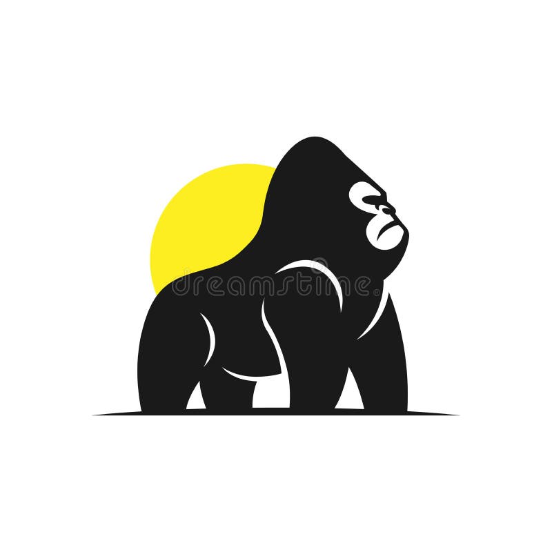 Logo icon gorilla vector stock vector. Illustration of gorilla - 258209268
