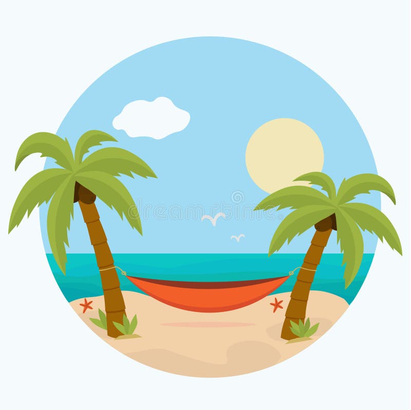 Simple Beach Round Logo Stock Illustrations – 1,570 Simple Beach Round ...