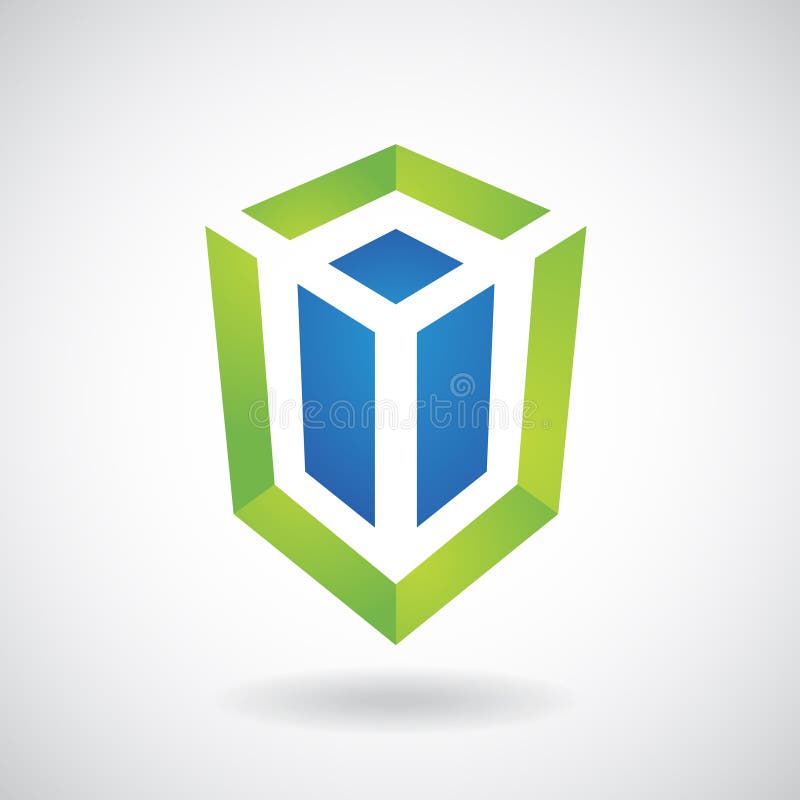 Logo Icon of a Rectangular Cube Vector Illustration Stock Vector ...