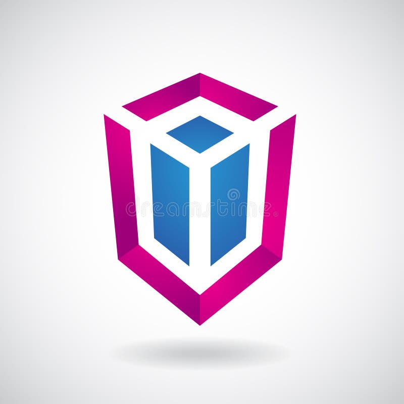 Logo Icon of a Rectangular Cube Vector Illustration Stock Vector ...