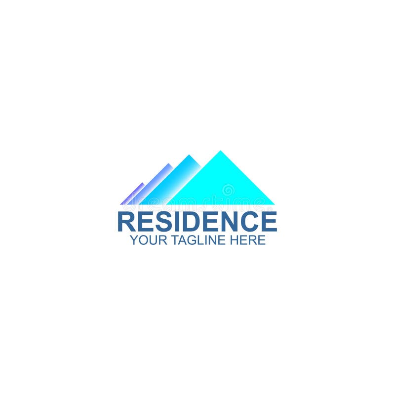 Logo Icon for Residence or Building with Creative Illustration Stock ...