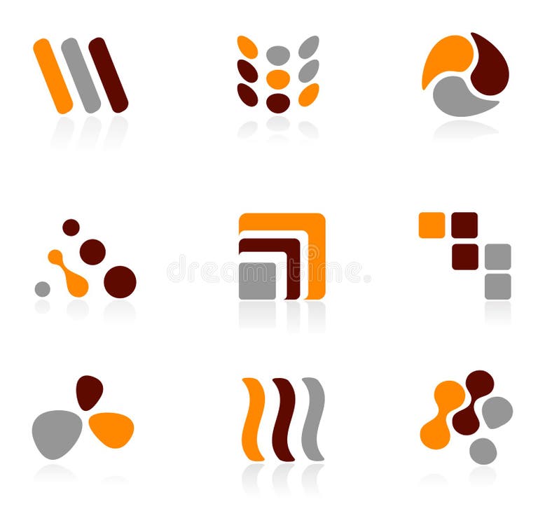 Logo icon set stock vector. Illustration of stripes, company - 5422060