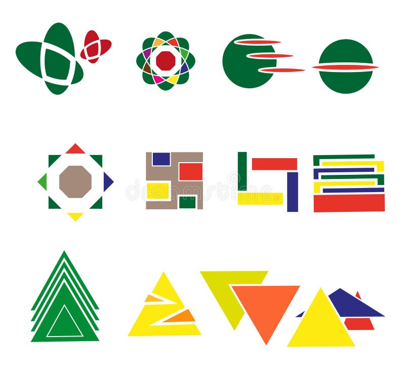 Logo icon set, icon stock vector. Illustration of vector - 259395276