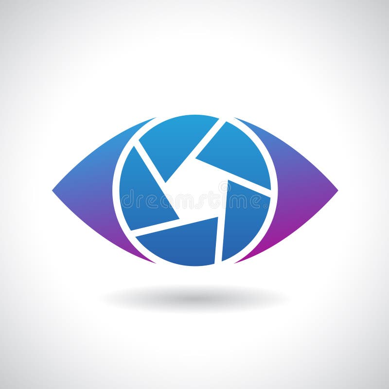 Logo Icon of a Shutter Eye Vector Illustration Stock Vector ...