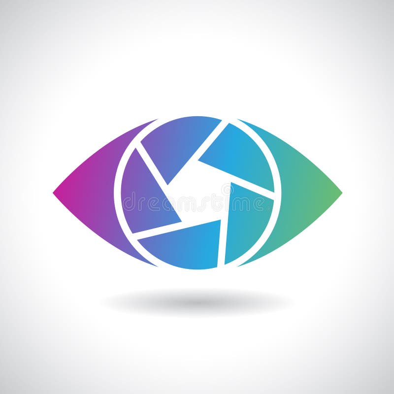 Logo Icon of a Shutter Eye Vector Illustration Stock Vector ...