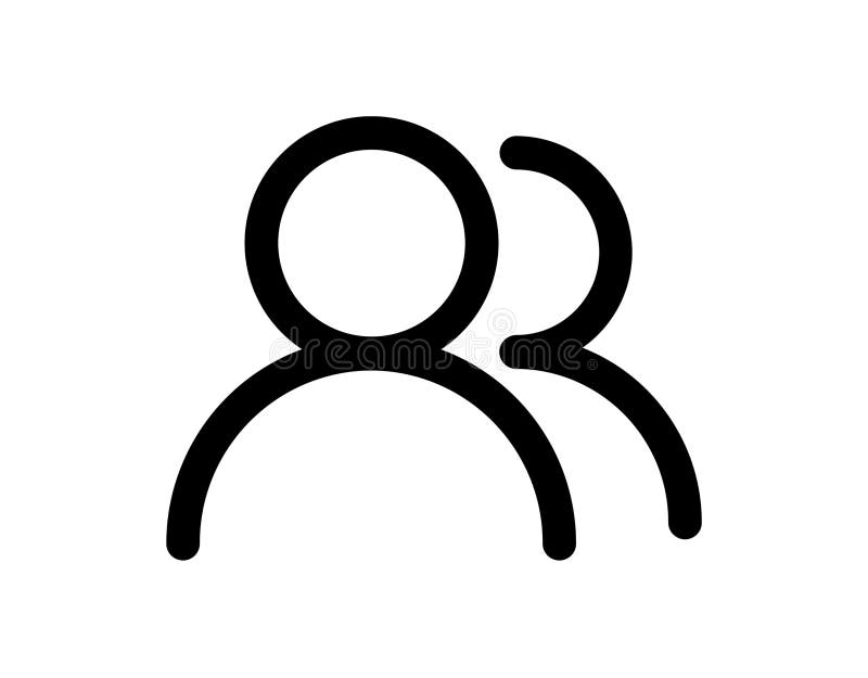 Logo Icon Symbol of Two People Communicating or Talking on a White ...