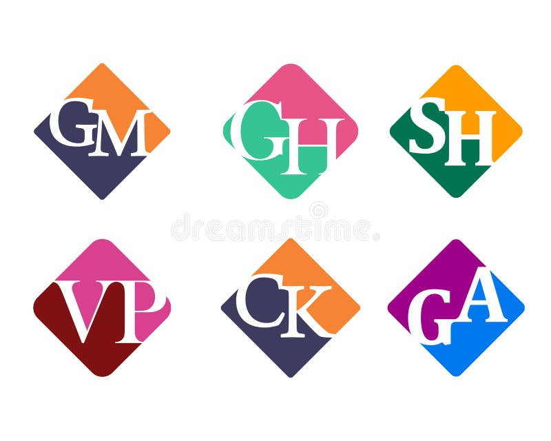 Logo Icon Template Inicial Moderno Ilustração do Vetor - Ilustração de ...