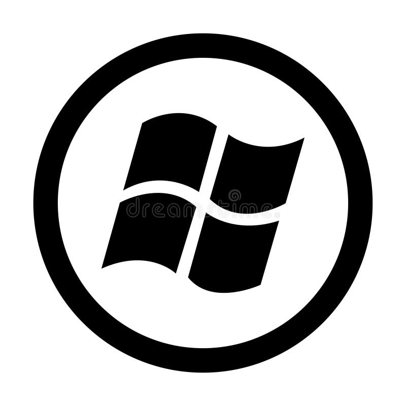 Logo Di Windows 10, Illustrativo Editoriale Su Sfondo Bianco Fotografia ...