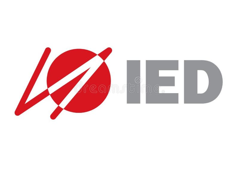 Logo of the IED editorial stock image. Illustration of university ...