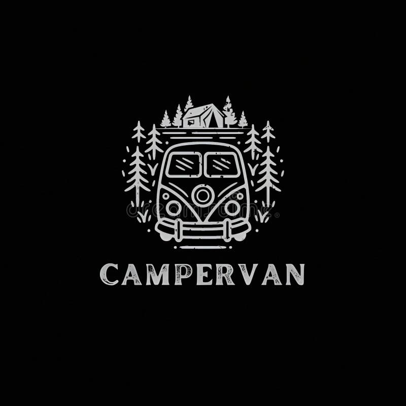 Logo Image of the Camp by Using a Private Car Stock Illustration ...