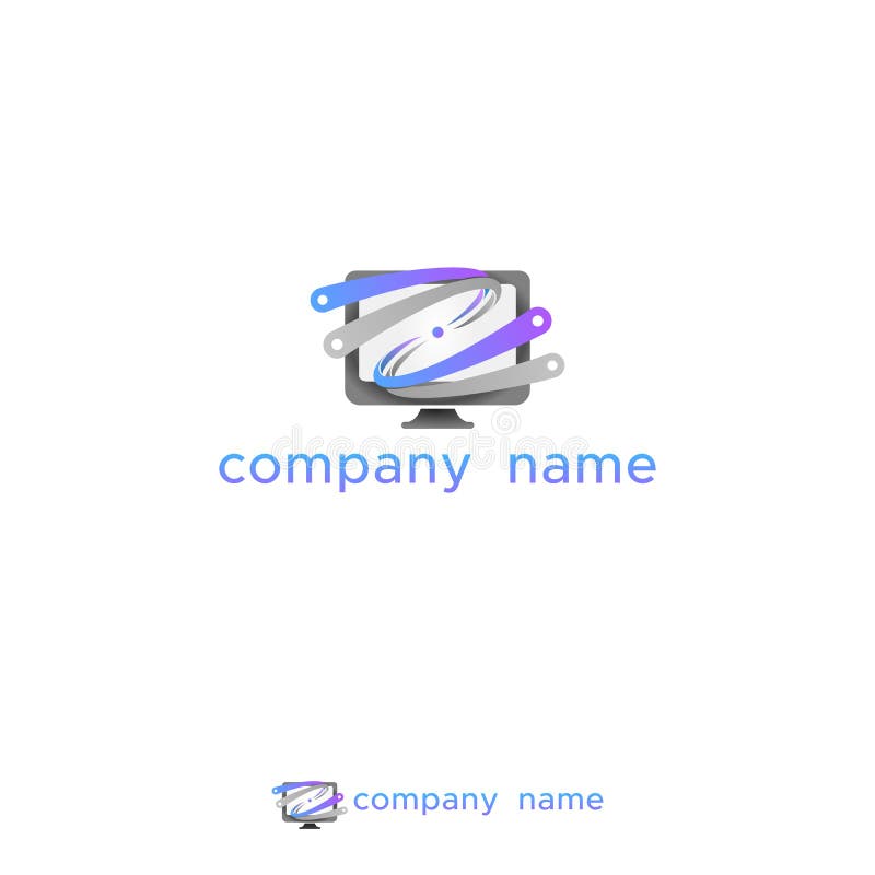 Logo Informatique Pour Votre Entreprise Illustration de Vecteur ...