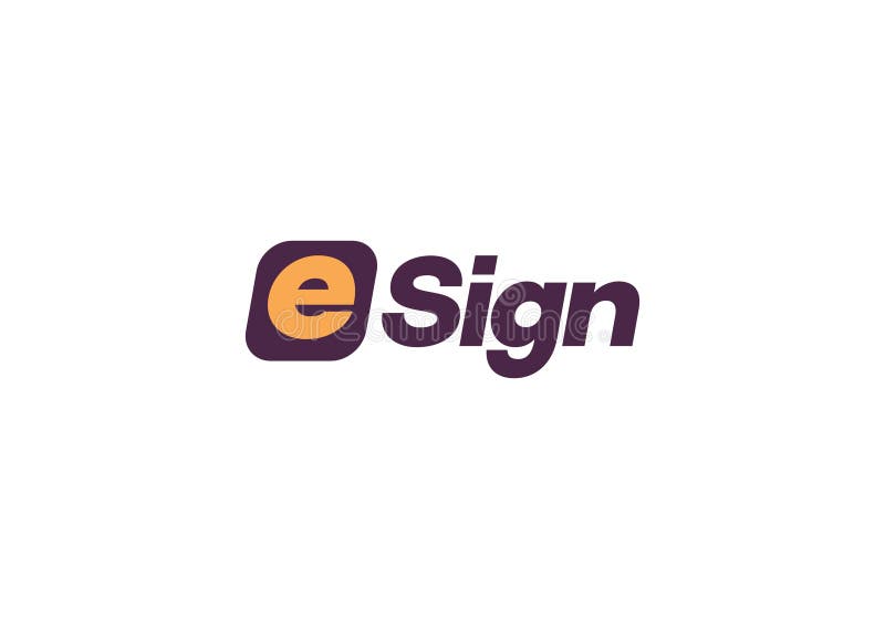 Logo Design Initial E in Rectangle Shape. Logo Design Electronic Sign ...