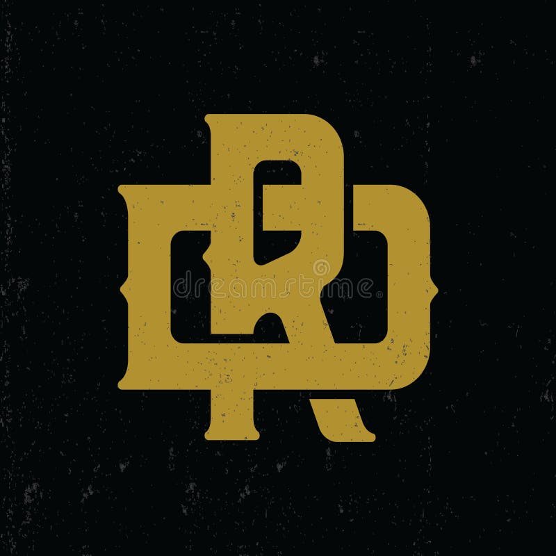 Logo Initial RD or DR with Monogram Style Stock Vector - Illustration ...