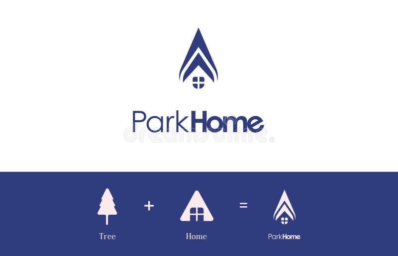 Logo Initial Tree and House, Natural Home Logo Design Stock Vector ...