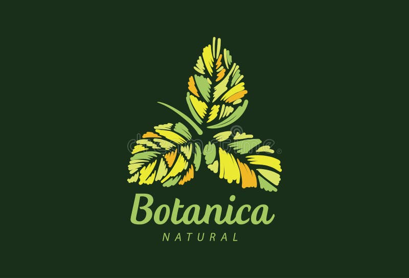 Logo Botanica study stock illustration. Illustration of life - 65881539