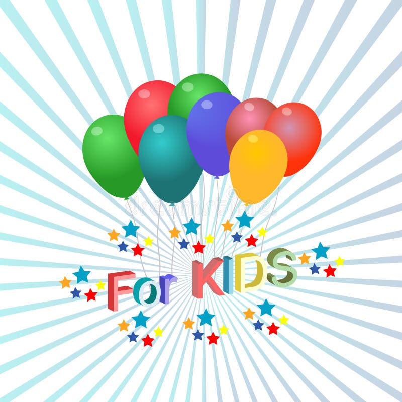 Logo with the Inscription for Kids Object Art Stock Vector ...