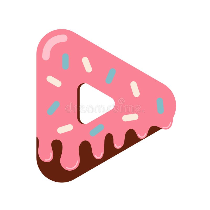 This Logo is Inspired by Delicious Donuts Combined with the Play Button ...
