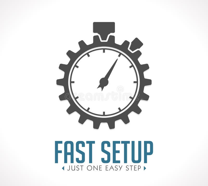 Logo - installation rapide illustration de vecteur. Illustration du ...