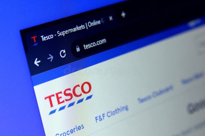 Tesco logo editorial stock image. Image of logo, retailer - 298215679