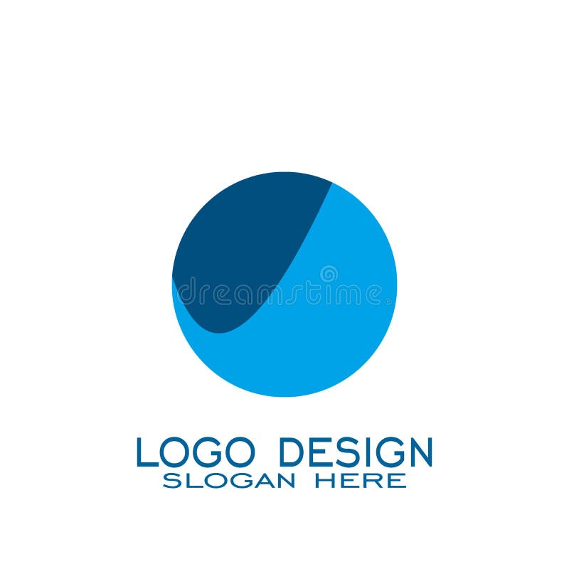Logo Design, Blue Circle, Business Logo, Vector Icon. Stock Vector ...