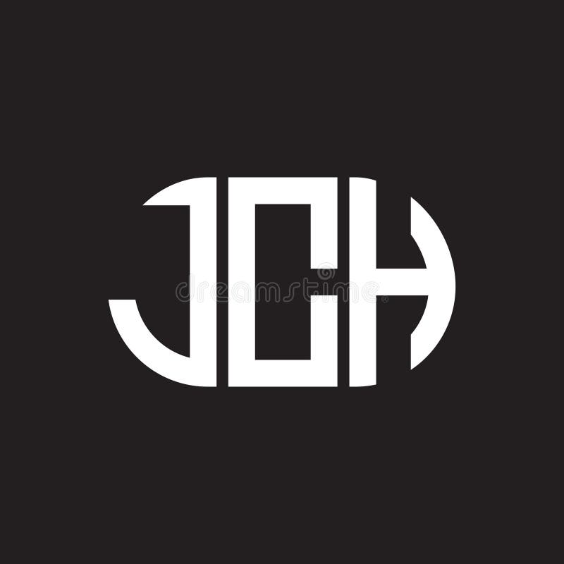 Logo Jch Lettre Sur Fond Noir. Logo De Lettre Jch. Conception De Lettre ...