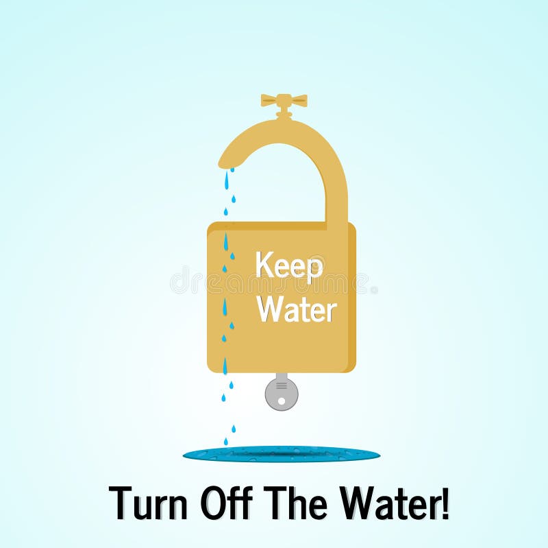 Logo keep water stock illustration. Illustration of equipment - 61705146