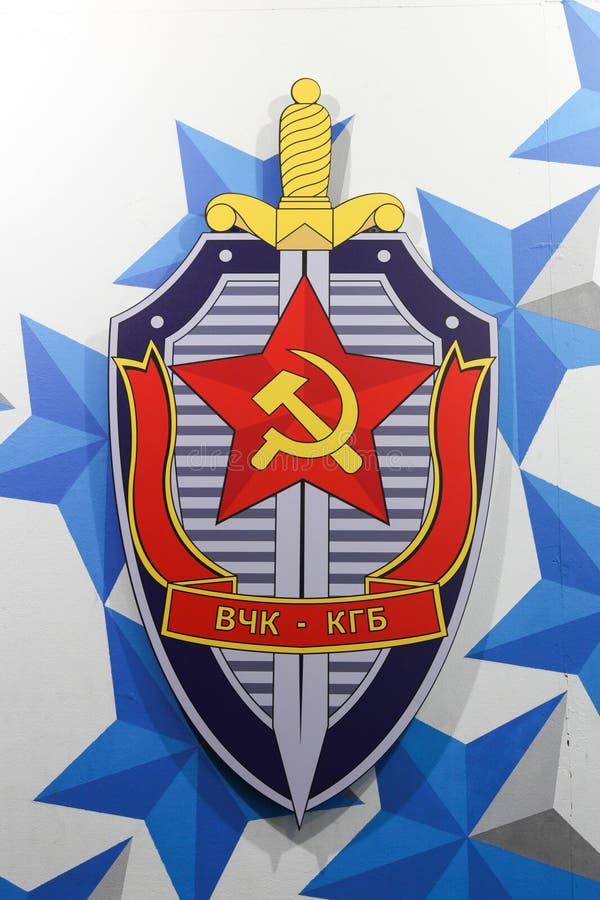Logo of KGB on a Wall at the Corner House in Riga Editorial Image ...