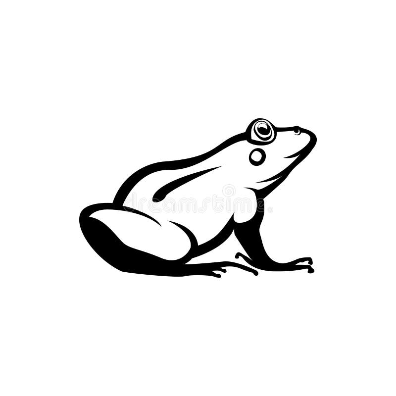 Logo kikker-silhouet vector illustratie. Illustration of samenvatting ...