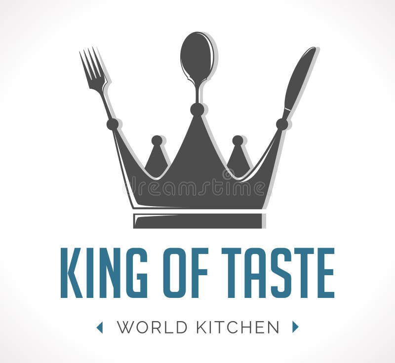 Logo - king of taste stock vector. Illustration of cook - 46728195