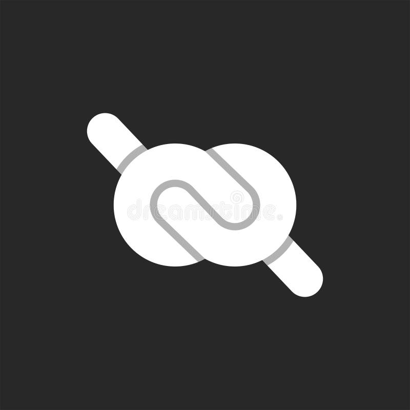 Logo Knot Form, Creative Infinity Shape, Rope Knot with Two Ends ...
