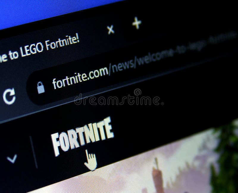 Fortnite game logo editorial photo. Image of playstation - 114739821