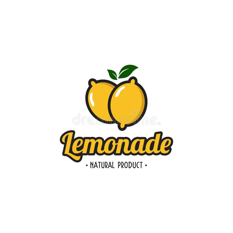 Lemonade Logo Template Original Design, Colorful Hand Drawn Vector ...