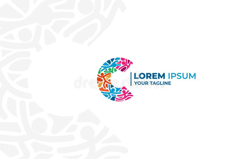 Logo letter c stock vector. Illustration of line, design - 256436798