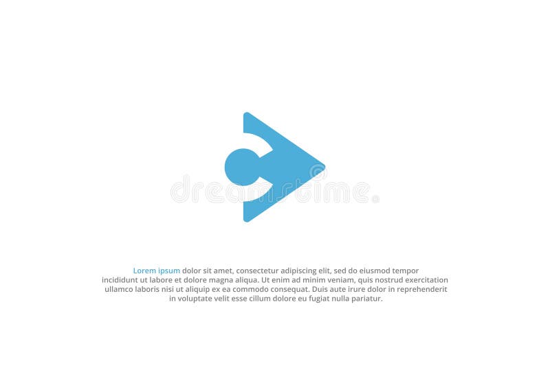 Logo Letter C Play Button Icon Stock Illustration - Illustration of ...