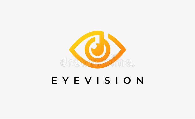 Logo Letter D and Eye Vision Concept. Stock Vector - Illustration of ...