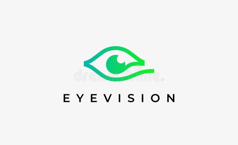 Logo Letter E and Eye Vision Concept. Stock Vector - Illustration of ...