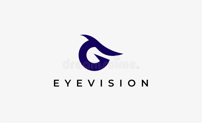 Logo Letter G and Eye Vision Concept. Stock Vector - Illustration of ...