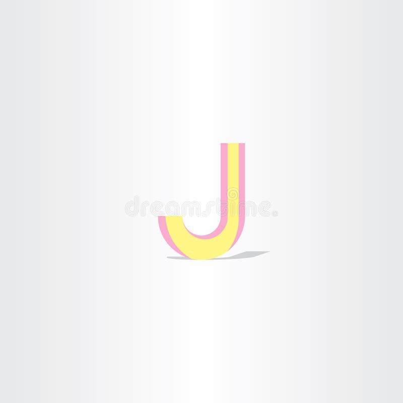 Logo Letter J Yellow Symbol Design Element Stock Vector - Illustration ...