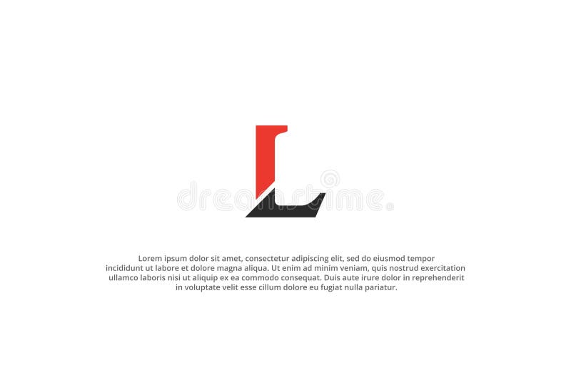 Logo Letter L Slash Modern Business Stock Illustration - Illustration ...