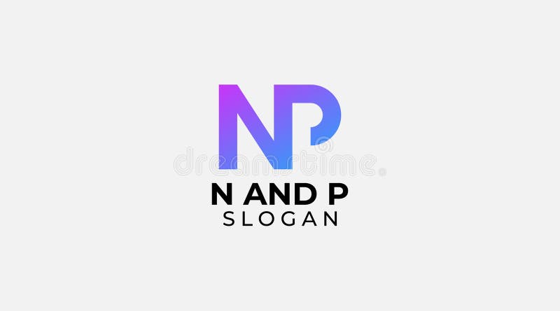 Logo Letter NP with Unique Logo Designs Vector Stock Illustration ...