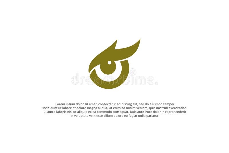 Logo letter o eagle eye stock illustration. Illustration of company ...