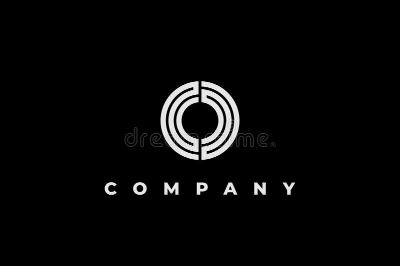 Logo Letter O Monogram Modern Stock Illustration - Illustration of ...