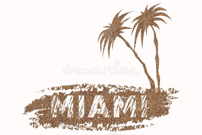 Logo of Miami two stock image. Image of logo, vocation - 126152111