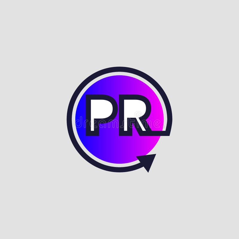 Logo with letters pr stock vector. Illustration of management - 171989635