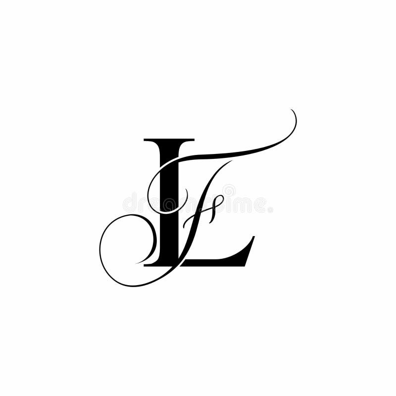 Logo LF, Overlapping Elegant Monogram Logo, Luxury Vector. Letter LF ...
