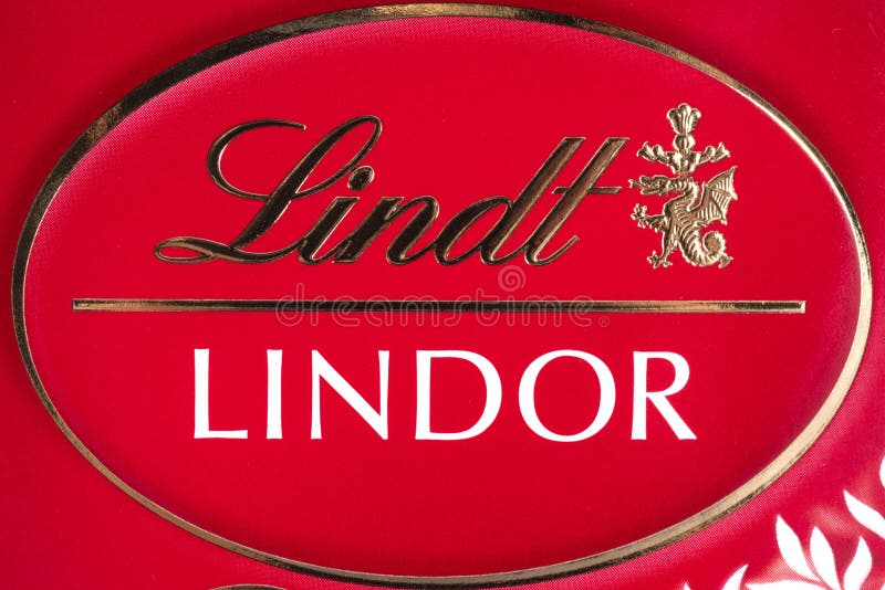 Logo Lindt Lindor redaktionelles bild. Bild von firmen - 107075700